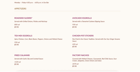 The Cheesecake Factory Happy Hour Saves You Money on Appetizers and Drinks