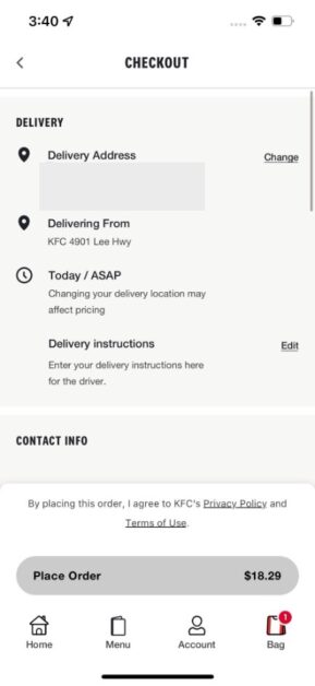 How Does KFC Delivery Work And How To Order Online - Shopfood.com